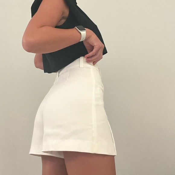 Shorts | Zara White Trouser Shorts | Poshmark